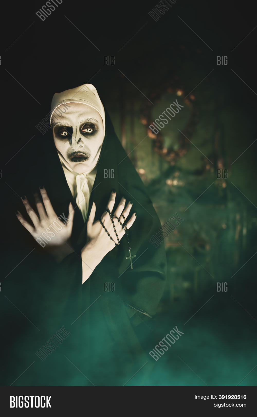 Evil Cursed Nun Cross Image & Photo (Free Trial) | Bigstock
