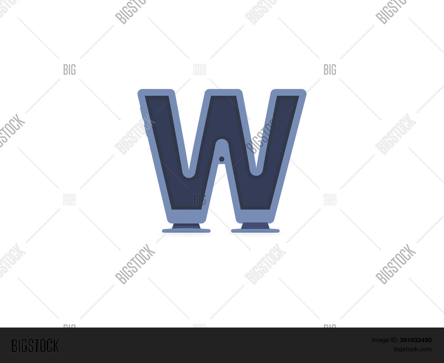 W Letter Technology Vector & Photo (Free Trial) | Bigstock
