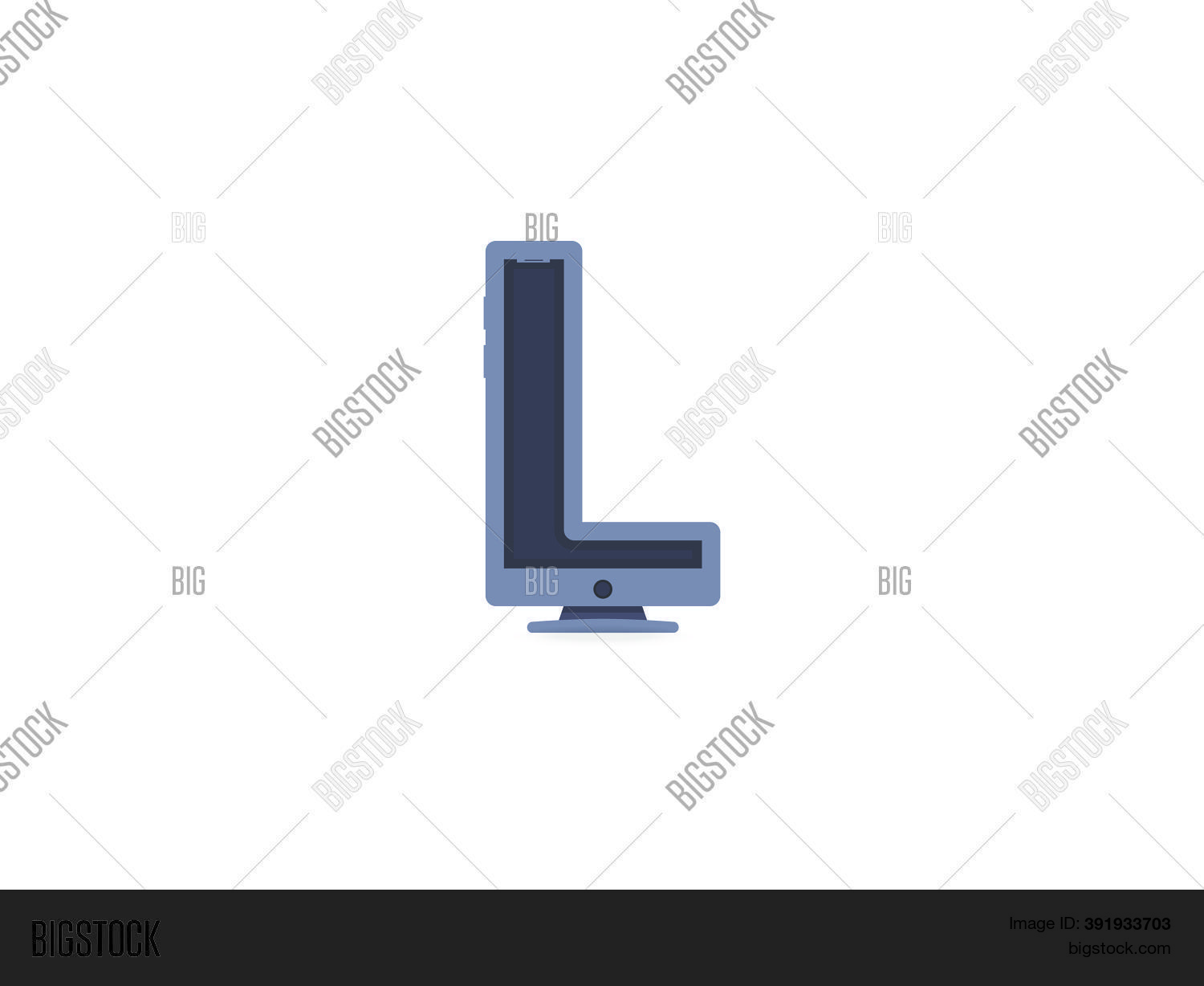 L Letter Technology Vector & Photo (Free Trial) | Bigstock