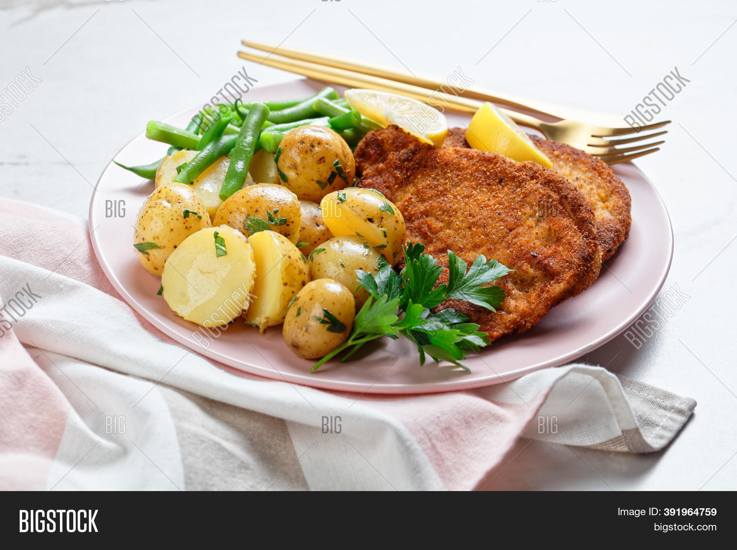 Breaded Pork Schnitzel Image & Photo (Free Trial) | Bigstock