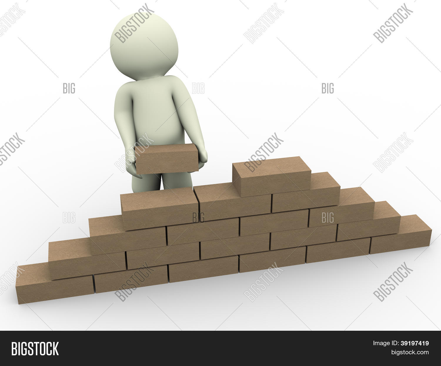 3D Man Builder Image & Photo (Free Trial) | Bigstock