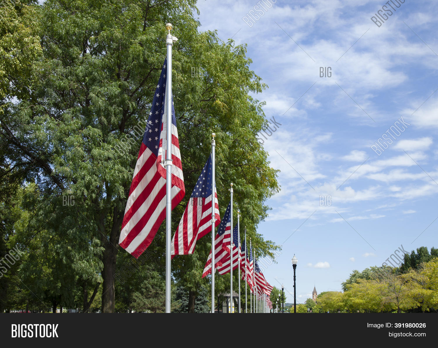 American Flags Display Image & Photo (Free Trial) | Bigstock