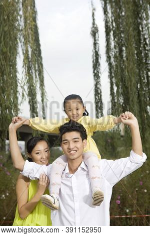 Happy Family Three Image & Photo (Free Trial) | Bigstock