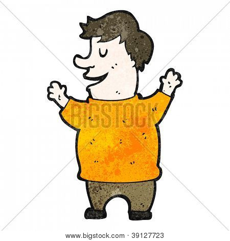 Happy Fat Man Cartoon Vector & Photo (Free Trial) | Bigstock