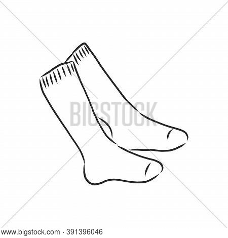 Socks. Sketch Style. Vector & Photo (Free Trial) | Bigstock