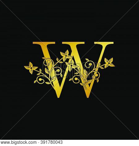 Golden Letter W Vector & Photo (Free Trial) | Bigstock