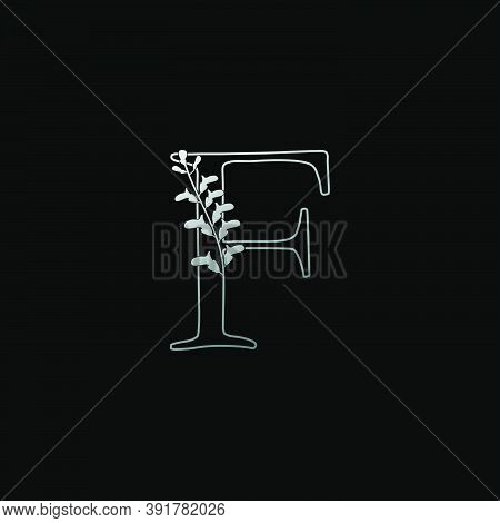 Outline Letter F Logo Vector & Photo (Free Trial) | Bigstock