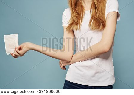 Girl Pad On Blue Image & Photo (Free Trial) | Bigstock