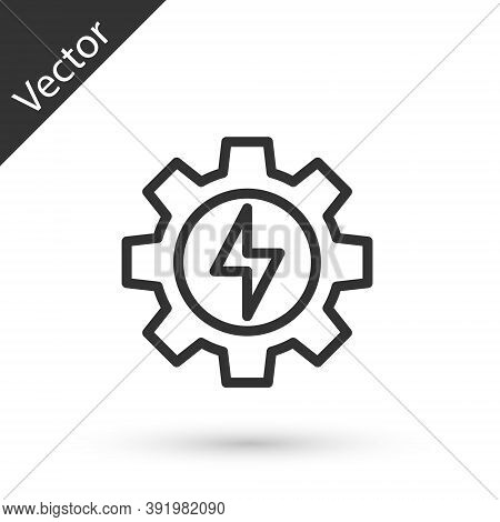 Grey Line Gear Vector & Photo (Free Trial) | Bigstock