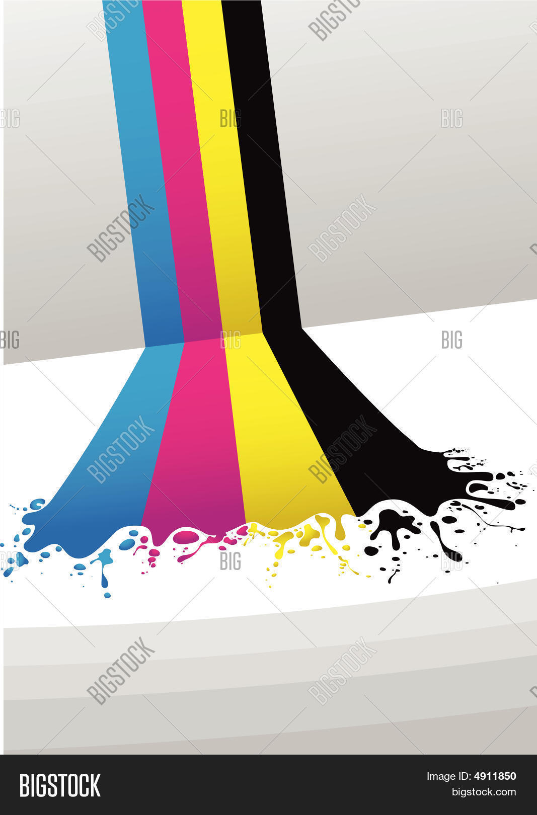Lines Cmyk Paint Vector & Photo (Free Trial) | Bigstock
