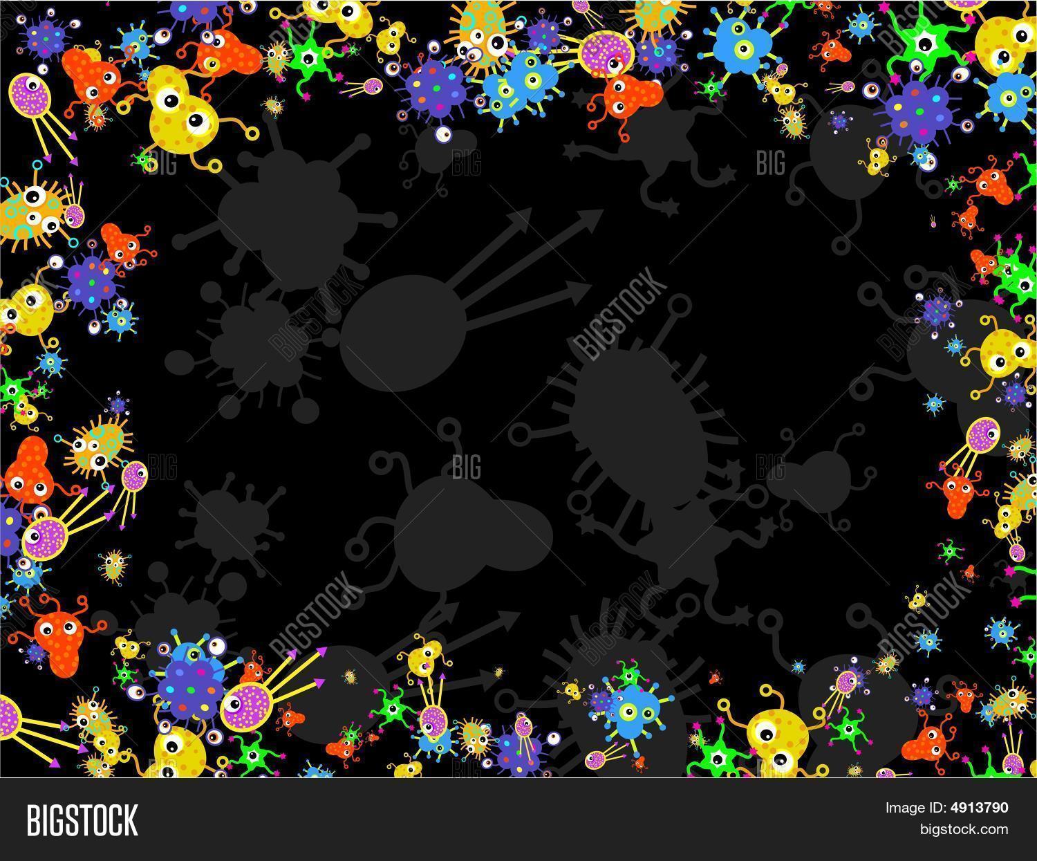 Bacteria Border Image & Photo (Free Trial) | Bigstock