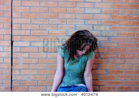 Sad Girl Bowed Head Image & Photo (Free Trial) | Bigstock