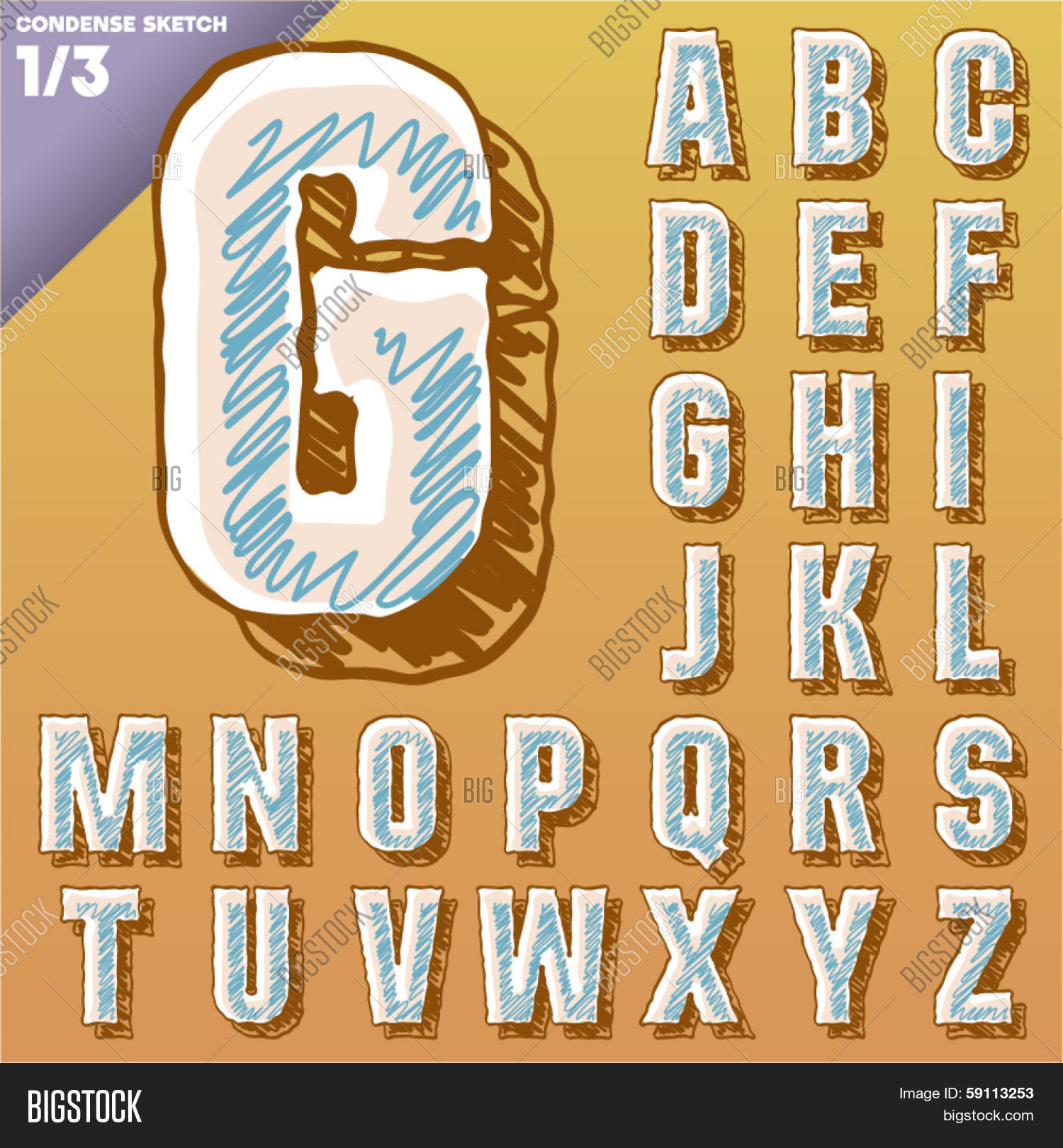 Sketch Alphabet. Vector & Photo (Free Trial) | Bigstock
