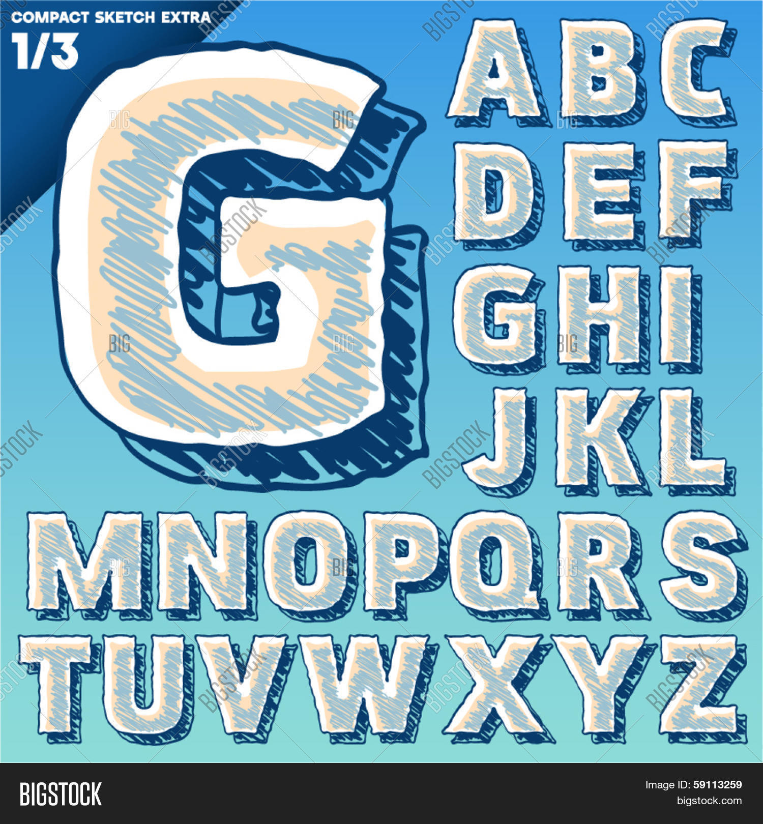 Sketch Alphabet. Vector & Photo (Free Trial) | Bigstock