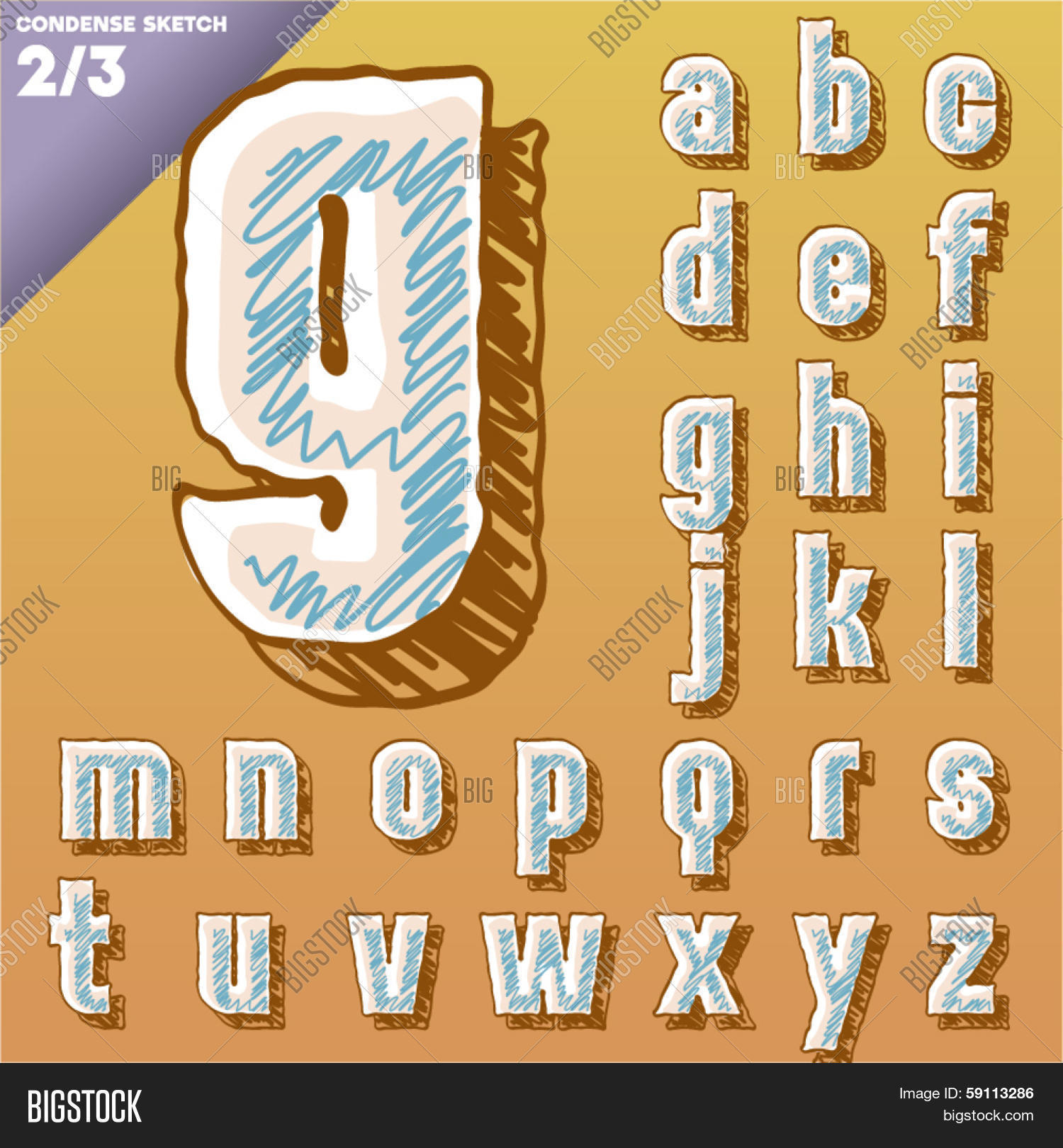 Sketch Alphabet. Vector & Photo (Free Trial) | Bigstock