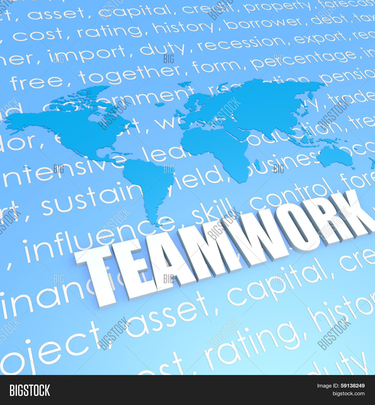 Teamwork World Map Image & Photo (Free Trial) | Bigstock