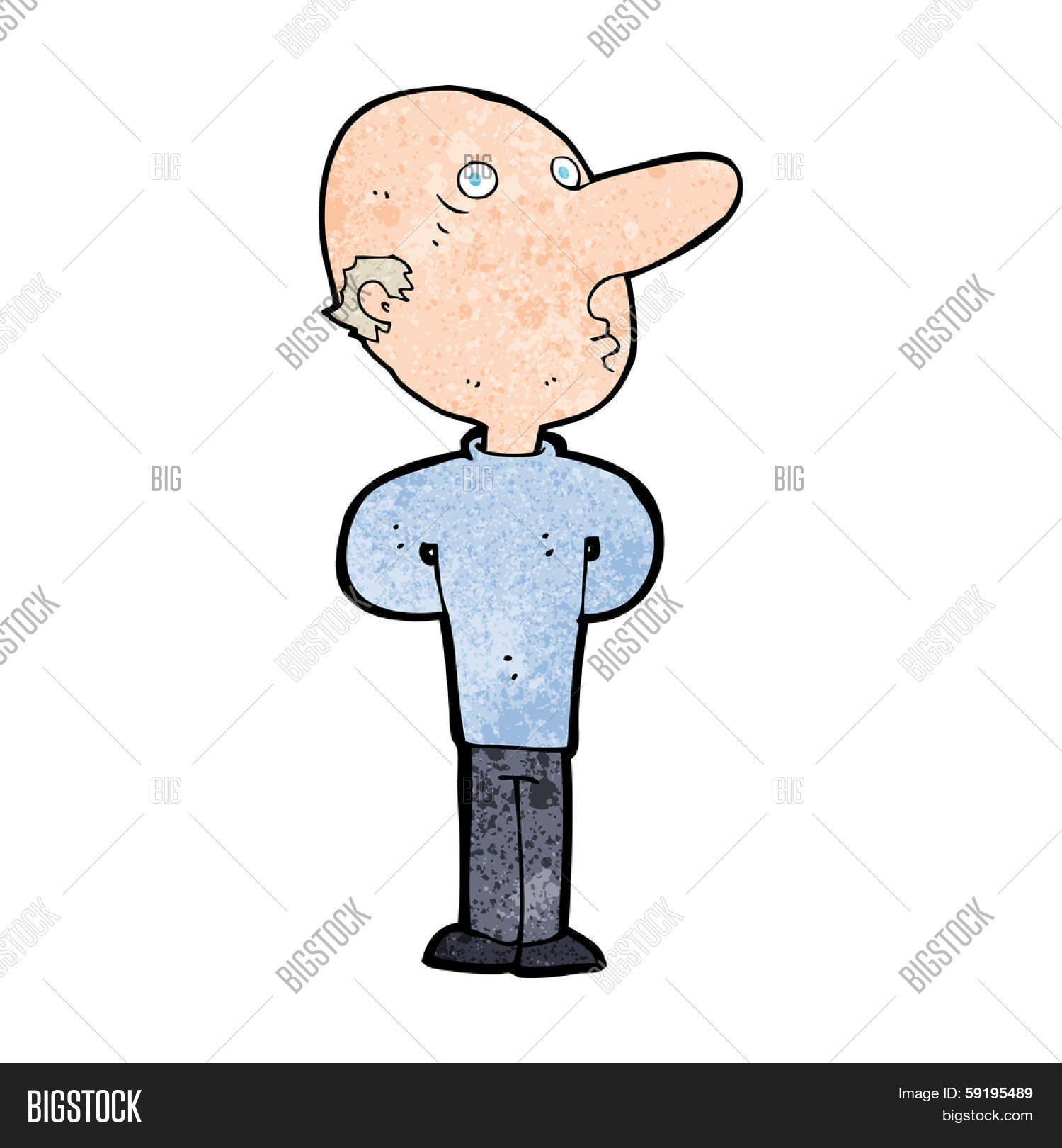 Cartoon Balding Man Vector & Photo (Free Trial) | Bigstock