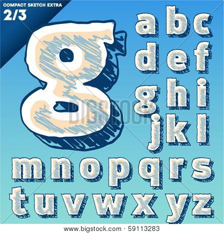 Sketch Alphabet. Vector & Photo (Free Trial) | Bigstock
