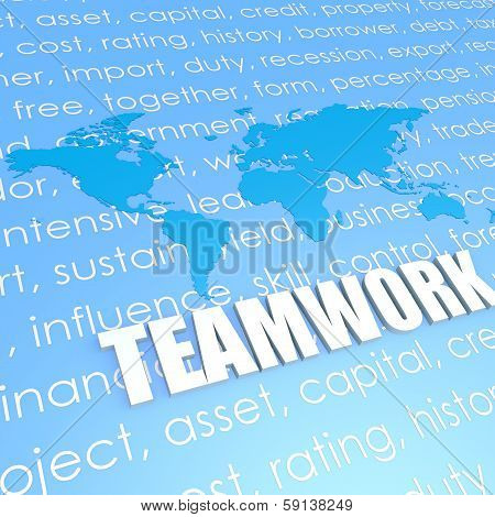 Teamwork World Map Image & Photo (Free Trial) | Bigstock