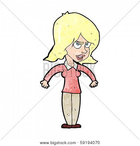 Cartoon Mean Woman Vector & Photo (Free Trial) | Bigstock