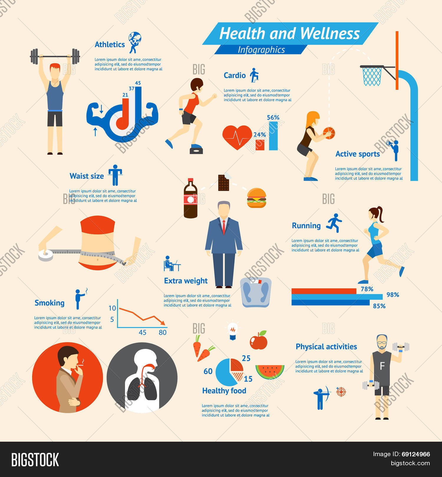 Fitness Infographics Vector & Photo (Free Trial) | Bigstock