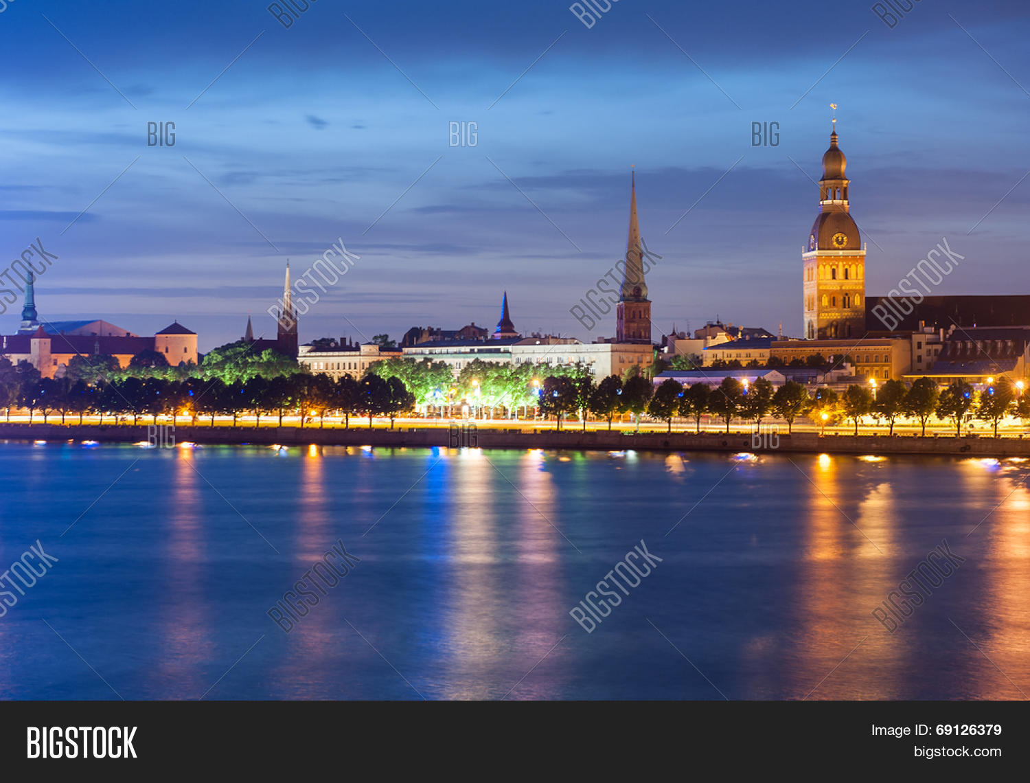 Skyline Riga Seen Image & Photo (Free Trial) | Bigstock
