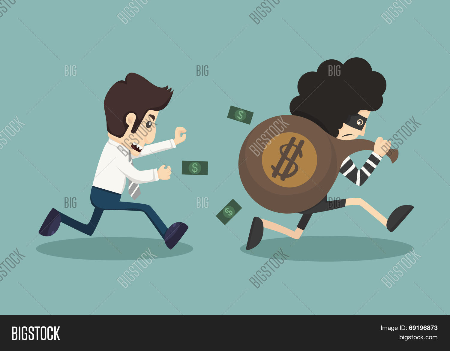 Steal Money Business Vector & Photo (Free Trial) | Bigstock