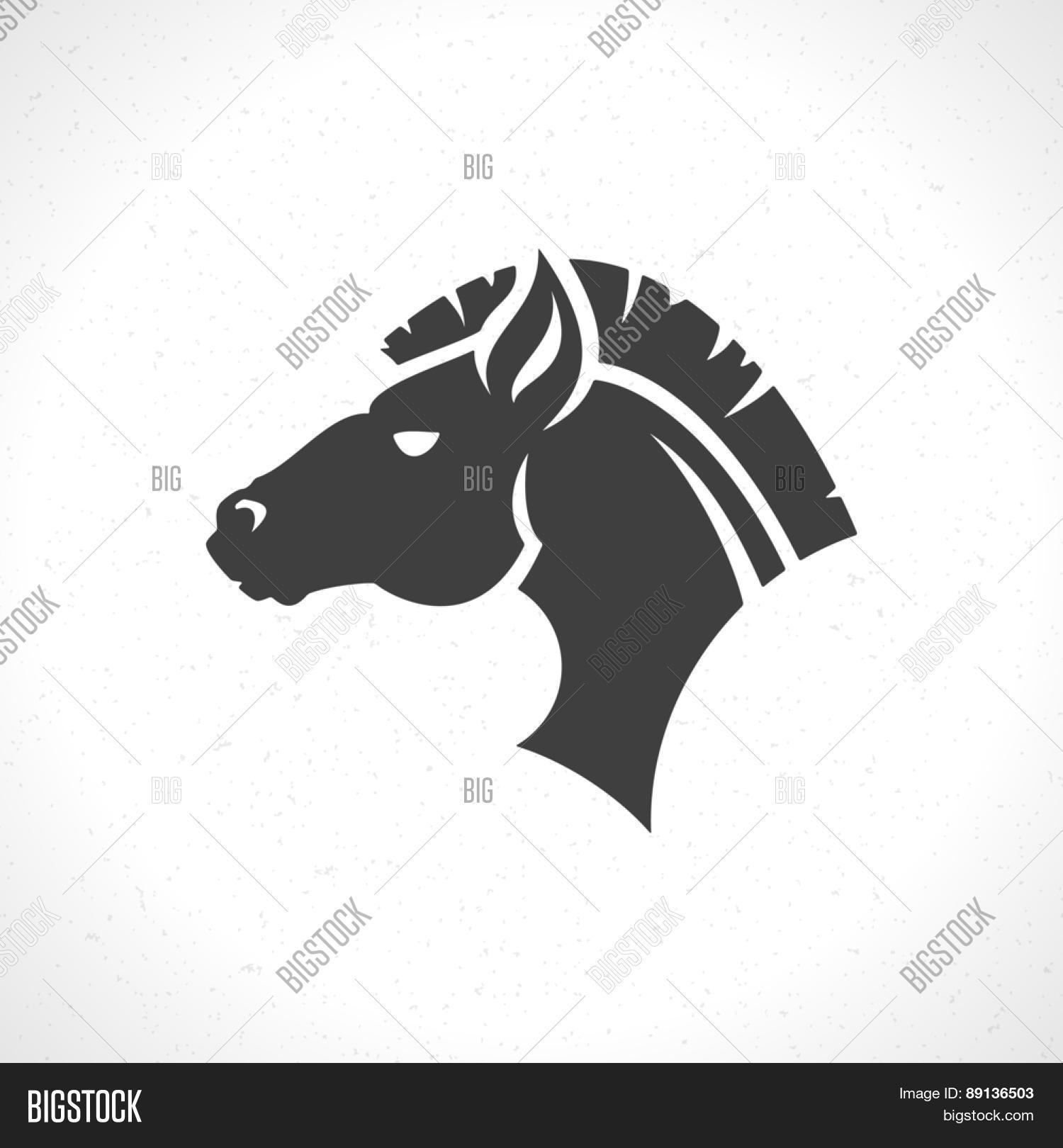 Horse Face Logo Vector & Photo (Free Trial) | Bigstock
