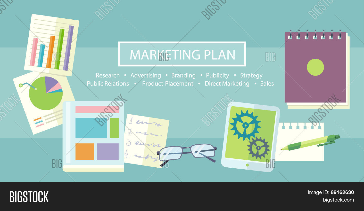 Marketing Plan Vector & Photo (Free Trial) | Bigstock