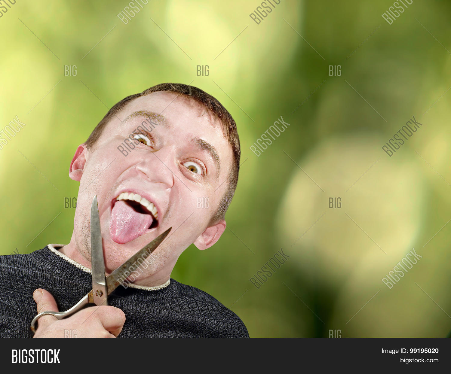 Mad Man Scissors Cuts Image & Photo (Free Trial) | Bigstock
