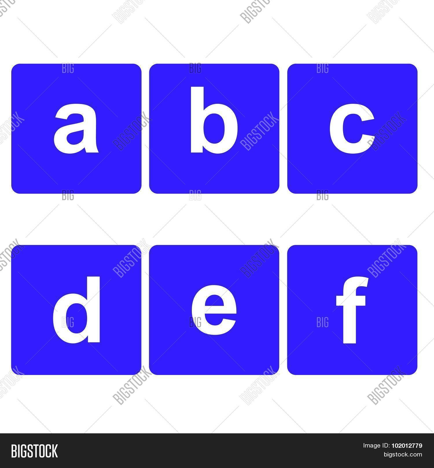 Basic Font Letters Vector & Photo (Free Trial) | Bigstock