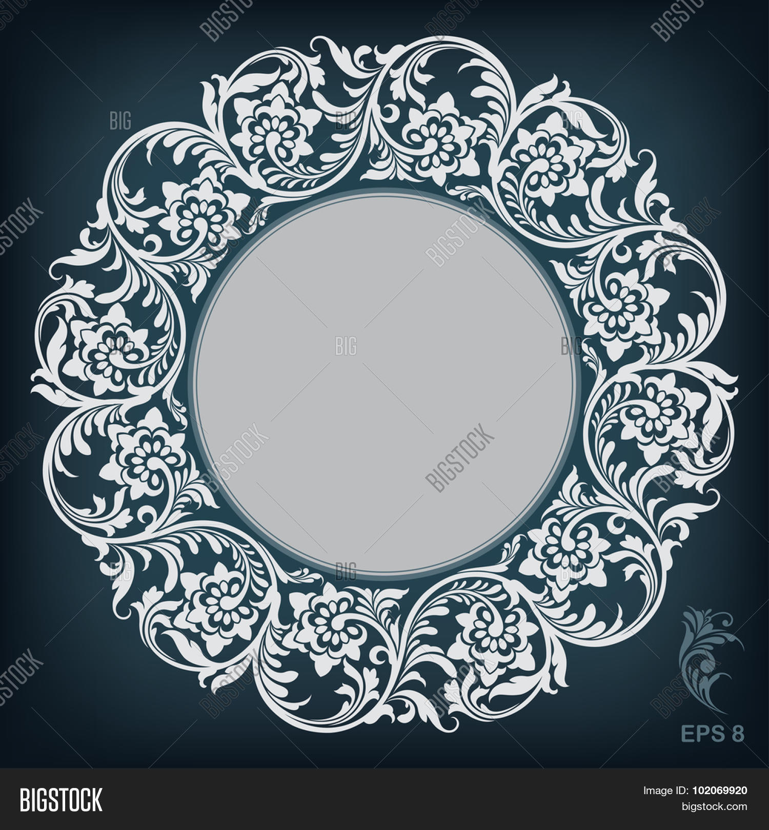 Circle Ornament Frame Vector & Photo (Free Trial) | Bigstock