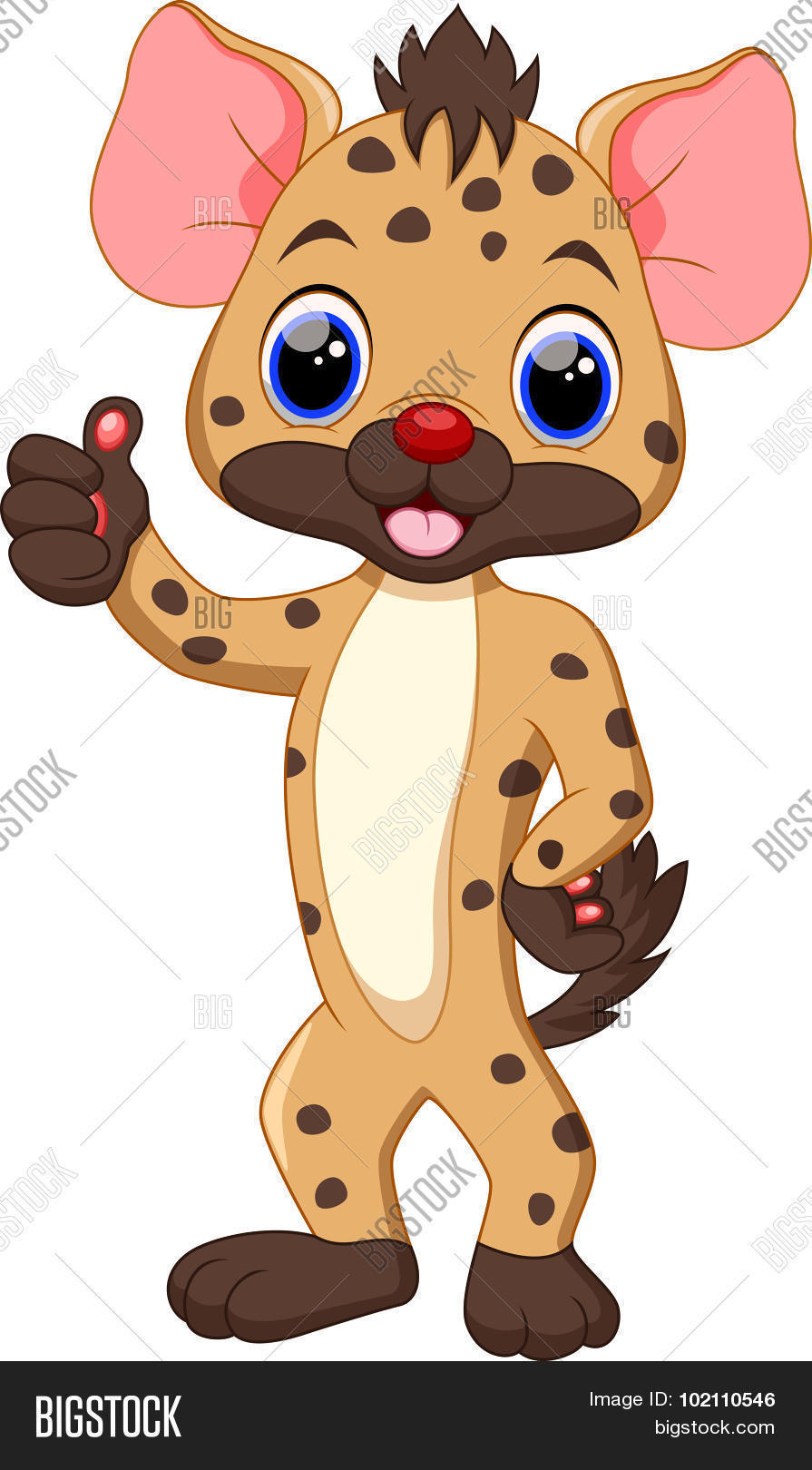 Cute Hyena Cartoon Vector & Photo (Free Trial) | Bigstock