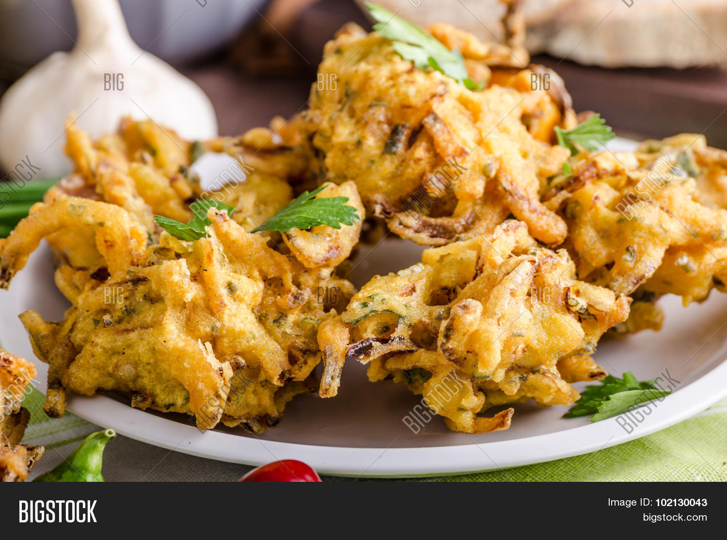 Crispy Onion Bhajis Image & Photo (Free Trial) | Bigstock