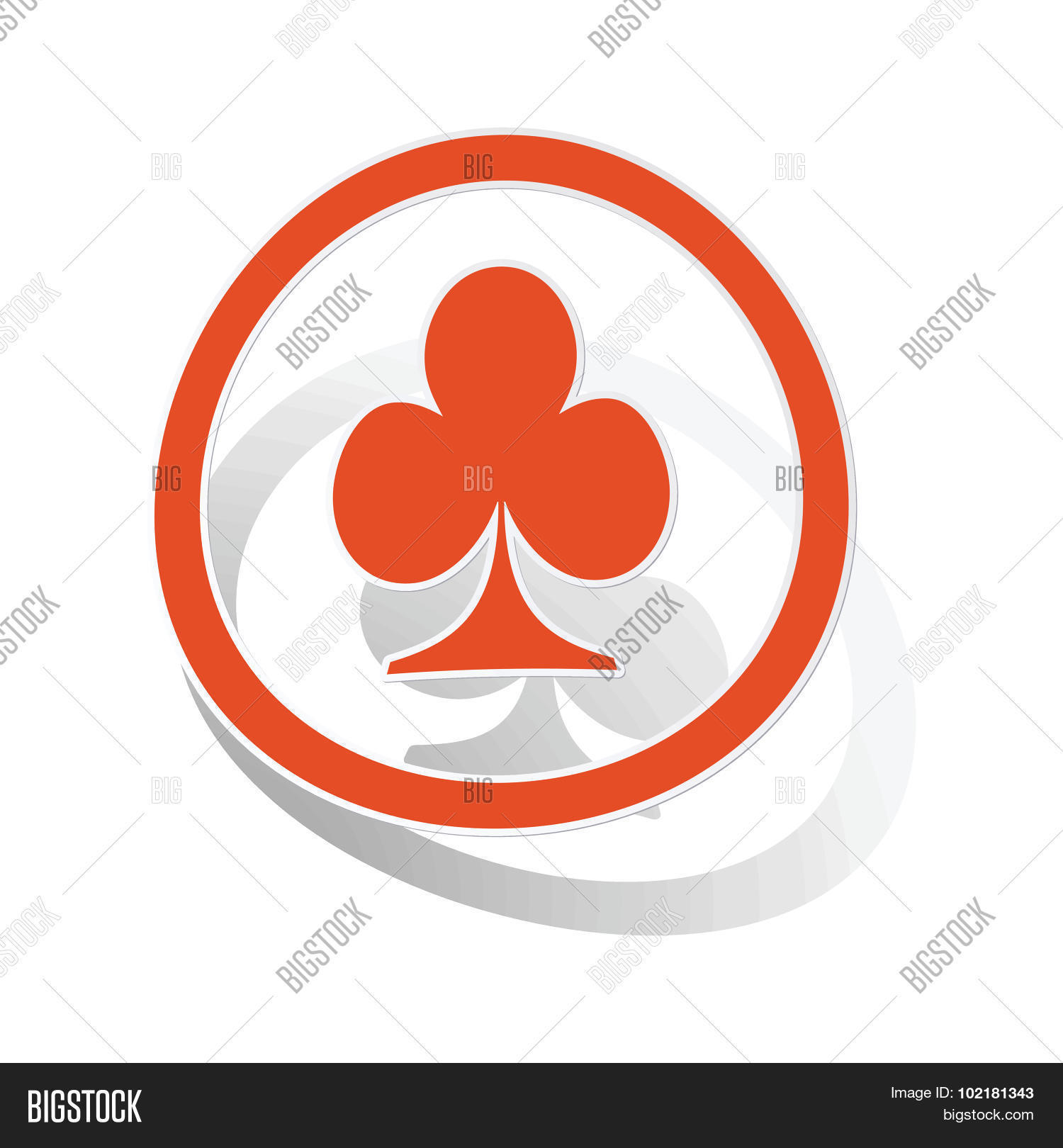 Clubs Sign Sticker, Vector & Photo (Free Trial) | Bigstock