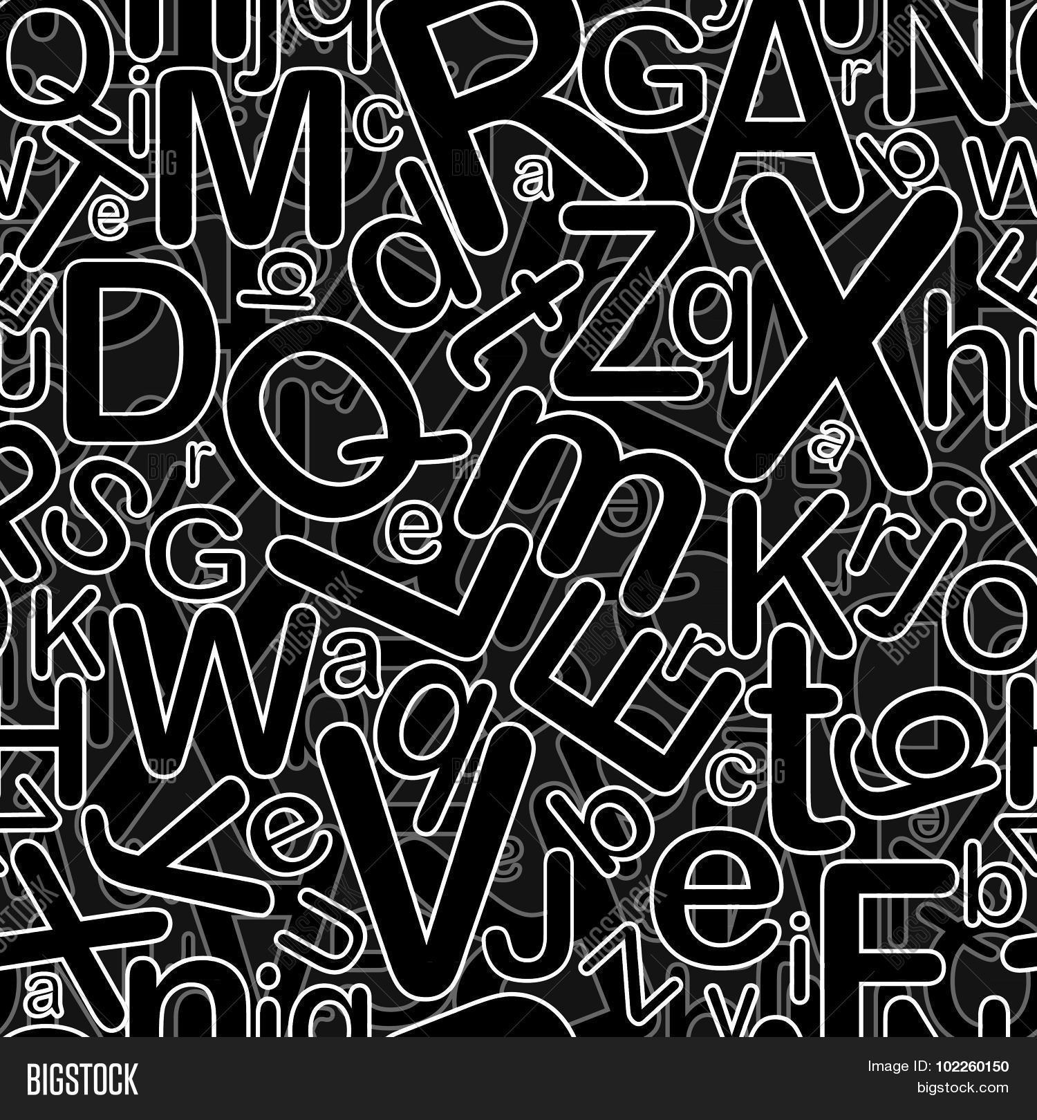 Continuous Letters Vector & Photo (Free Trial) | Bigstock