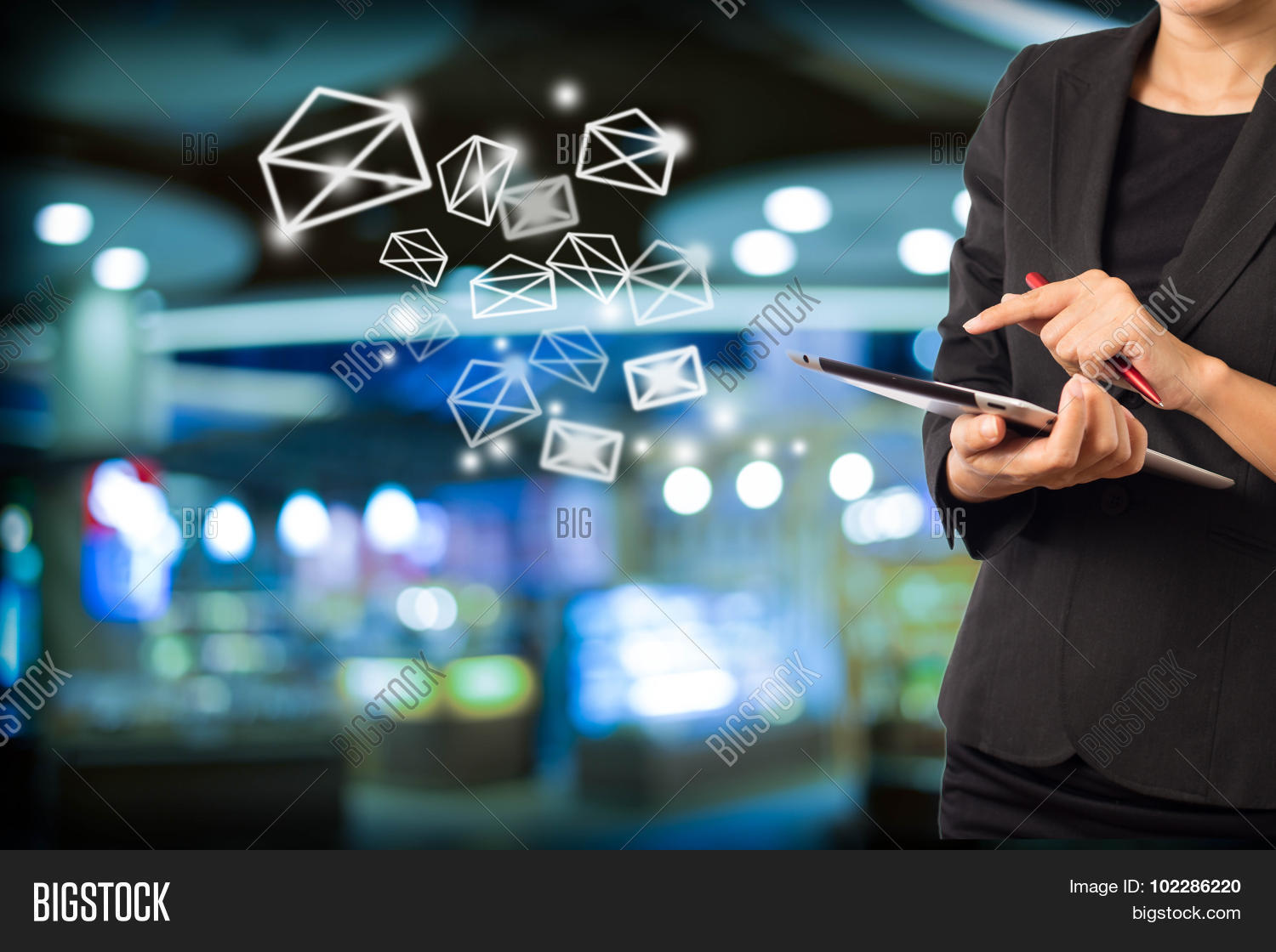 Business Woman Sending Image & Photo (Free Trial) | Bigstock