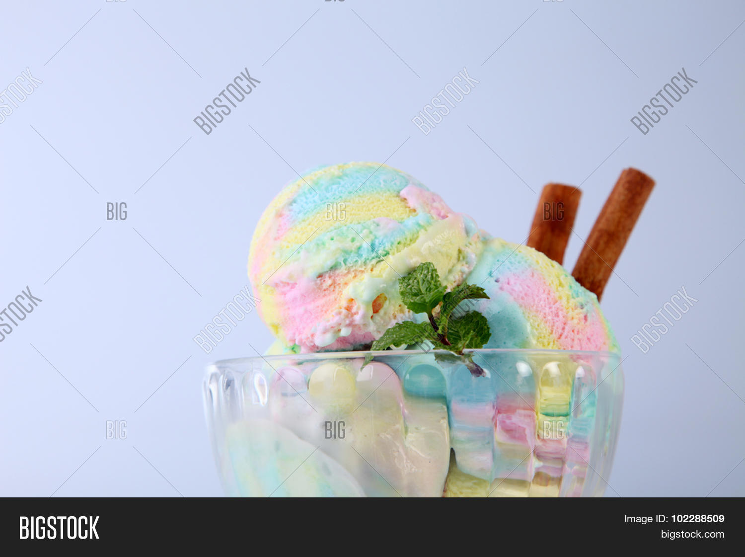 Rainbow Ice Cream Image & Photo (Free Trial) | Bigstock