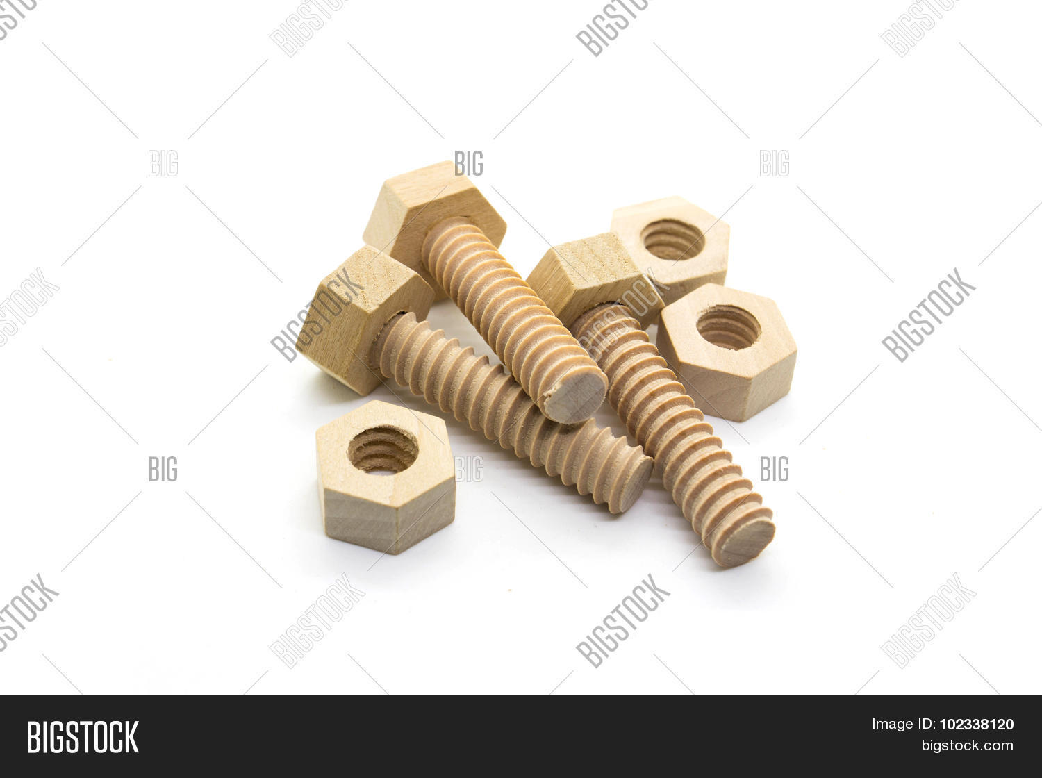 Wooden Nuts Bolts Image & Photo (Free Trial) | Bigstock