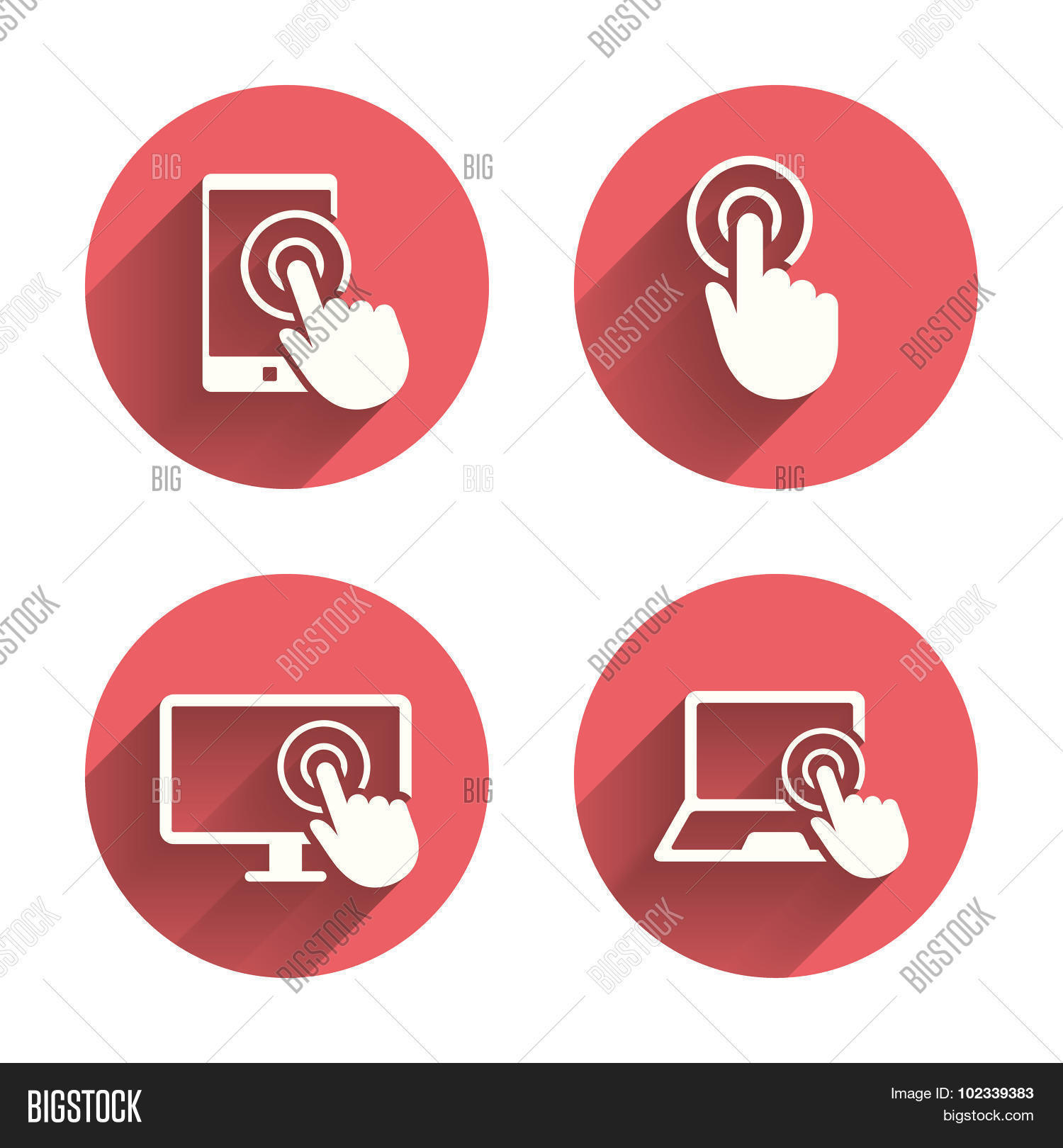 Touch Screen Vector & Photo (Free Trial) | Bigstock