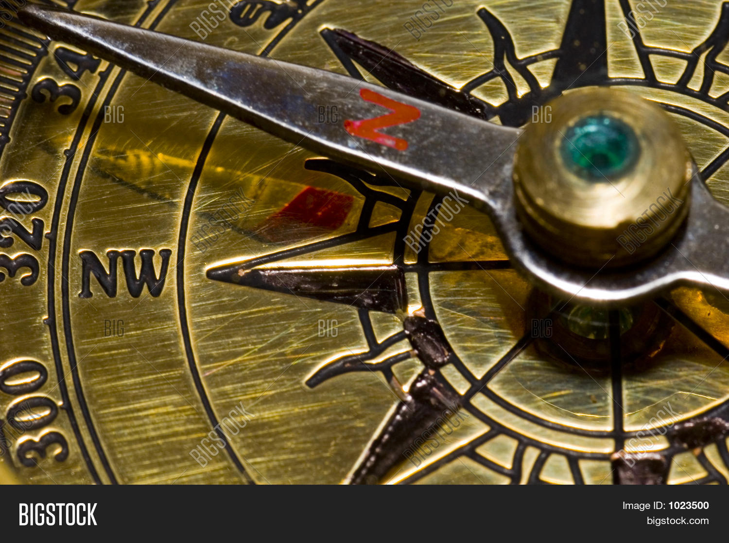 Old Style Gold Compass Image & Photo (Free Trial) | Bigstock