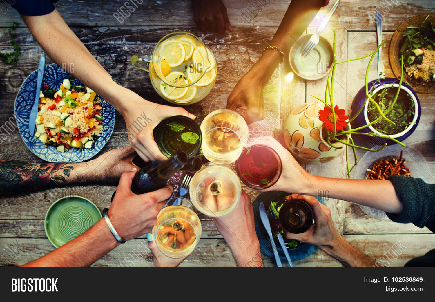 Food Table Healthy Image & Photo (Free Trial) | Bigstock