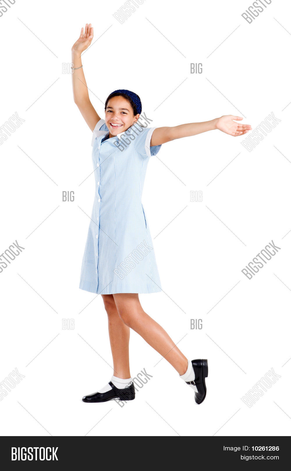 Happy Schoolgirl Image & Photo (Free Trial) | Bigstock