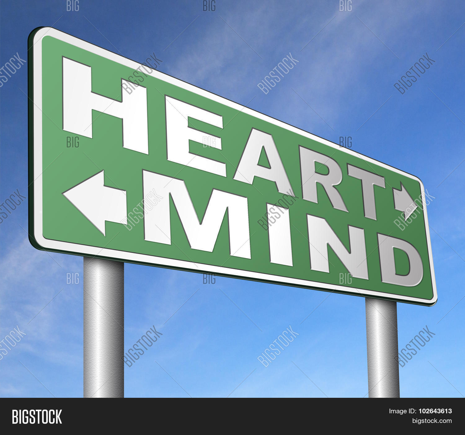 Heart Over Mind Image & Photo (Free Trial) | Bigstock