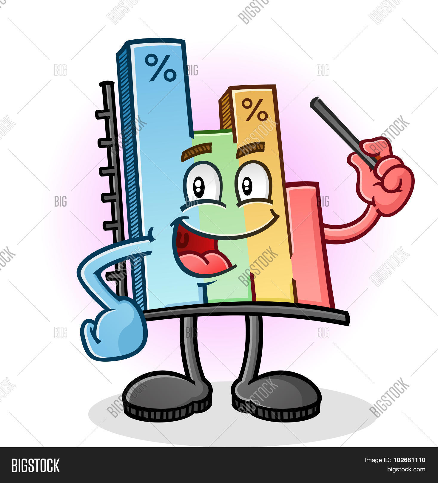 Bar Graph Cartoon Vector & Photo (Free Trial) | Bigstock