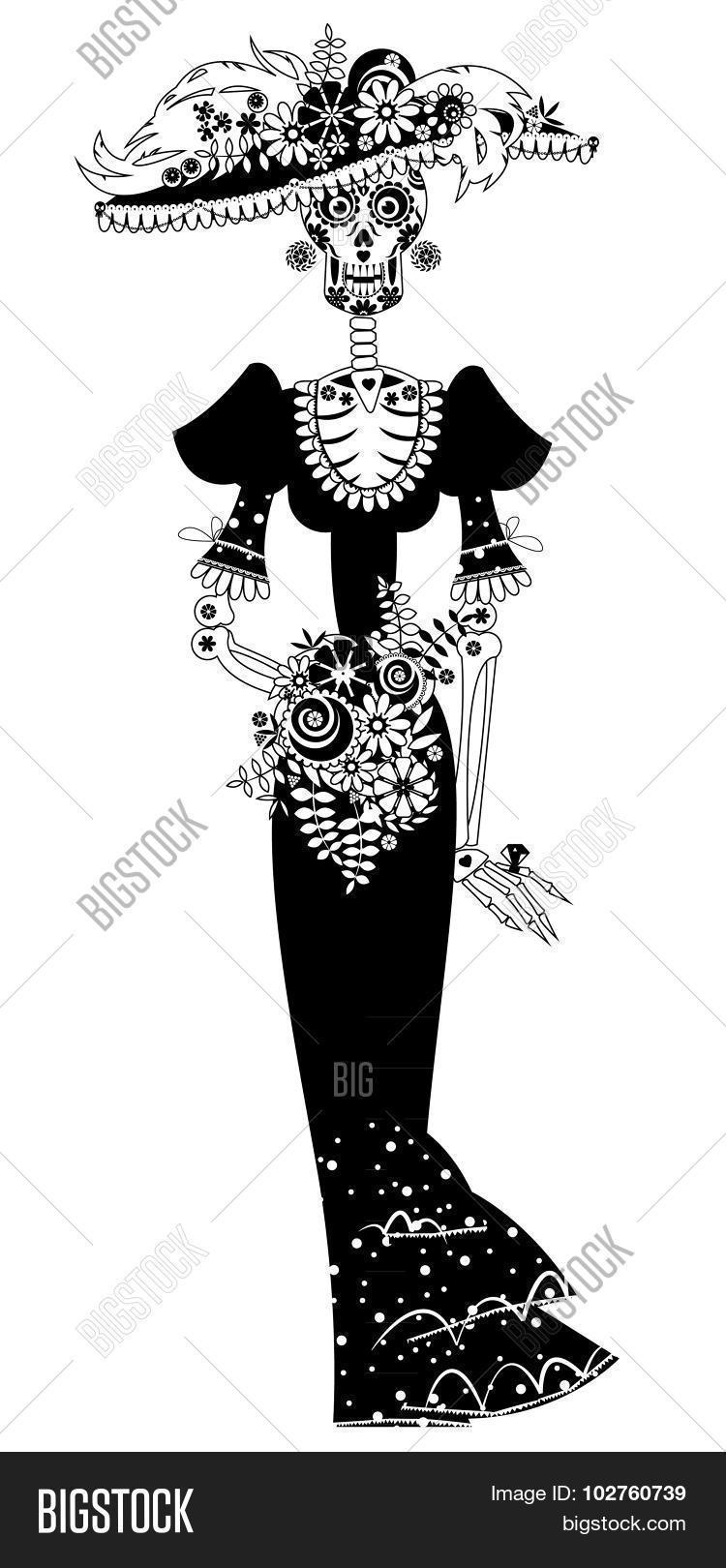 Vector y foto La Calavera Catrina (prueba gratis) | Bigstock