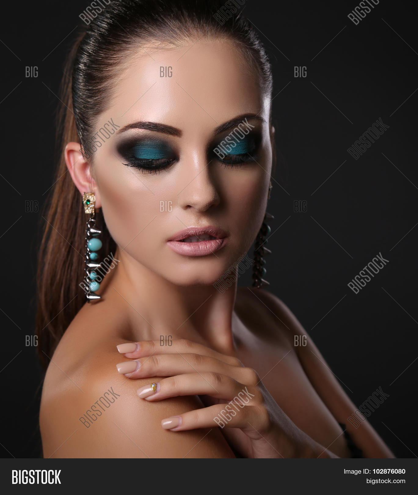 Sexy Girl Dark Hair Image And Photo Free Trial Bigstock 3914