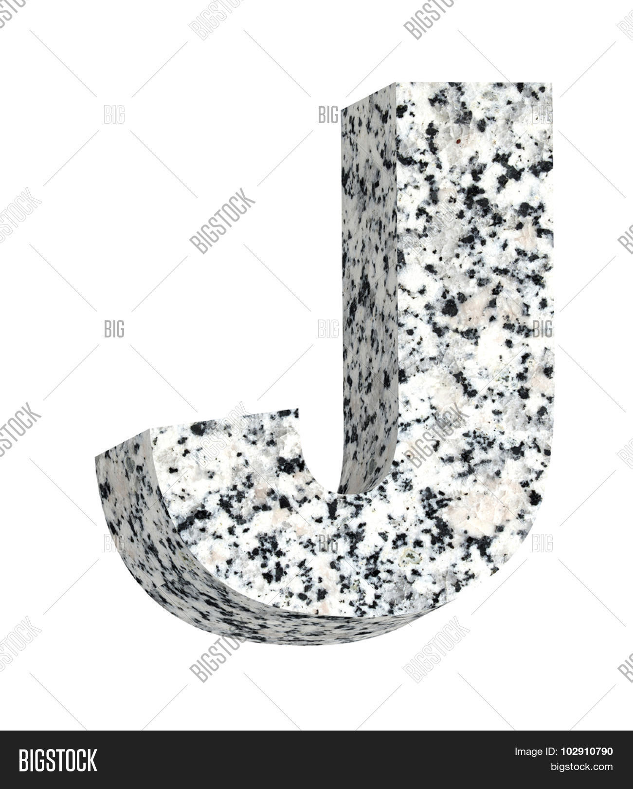 One Letter Granite Image & Photo (Free Trial) | Bigstock