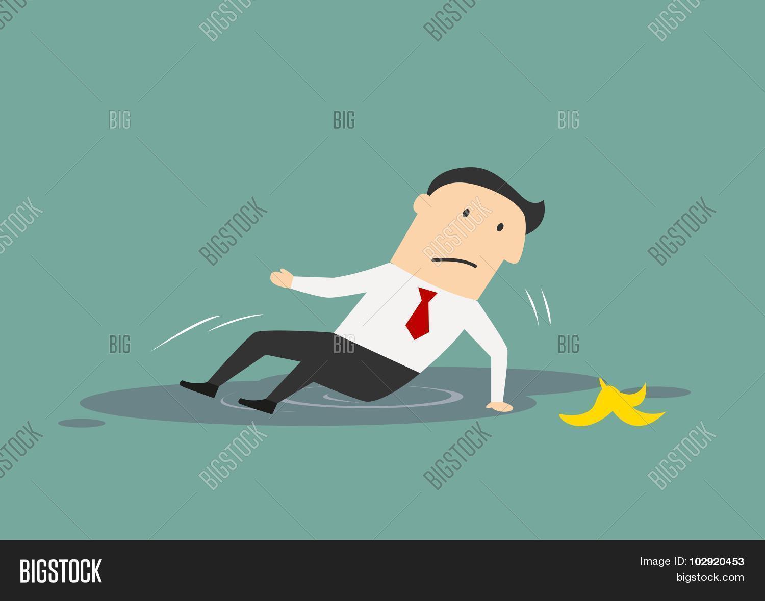 Businessman Slipped Vector And Photo Free Trial Bigstock