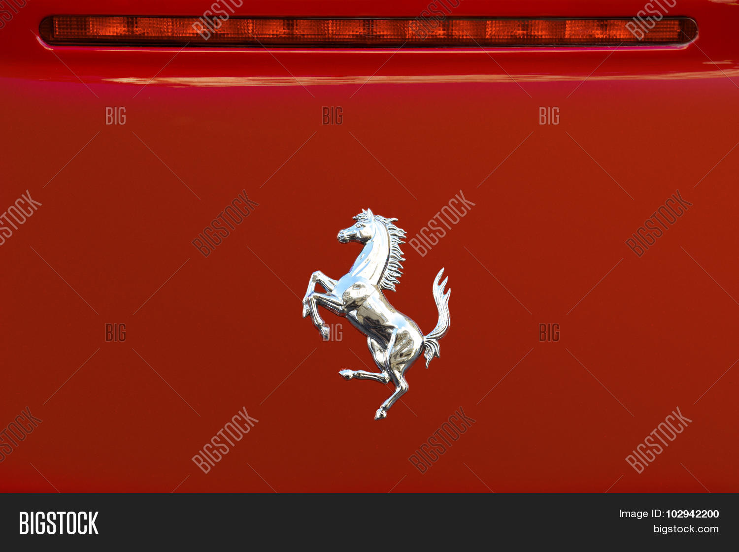 Ferrari Logo On Back Image & Photo (Free Trial) | Bigstock